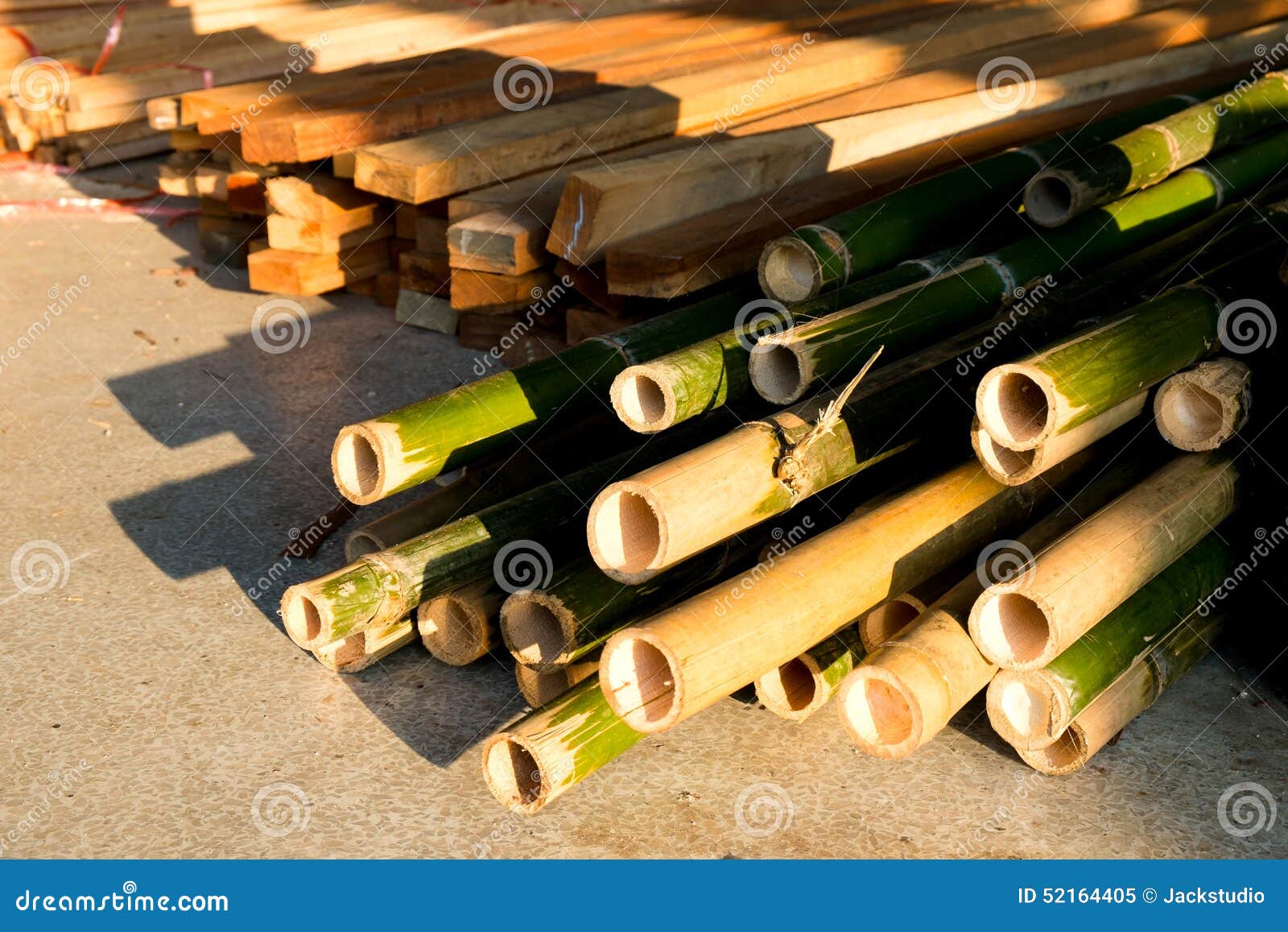 Bamboo Timber Construction Material Stock Image - Image of mechanical ...