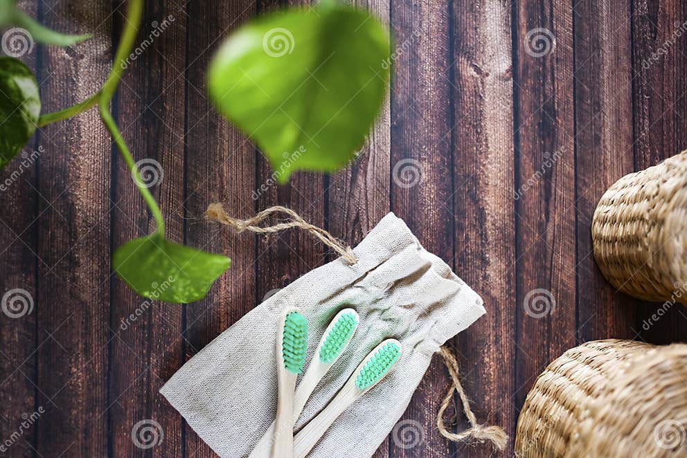 Bamboo Toothbrush - Natural Materials Stock Photo - Image of hygiene ...