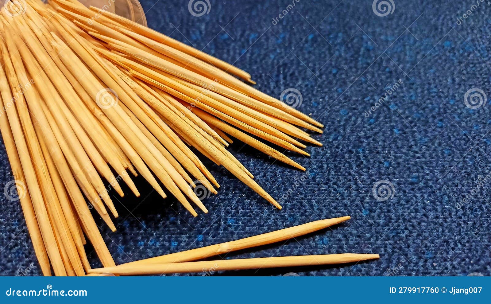 Bamboo Toothpick for Dental Teeth Stock Photo - Image of advertising ...
