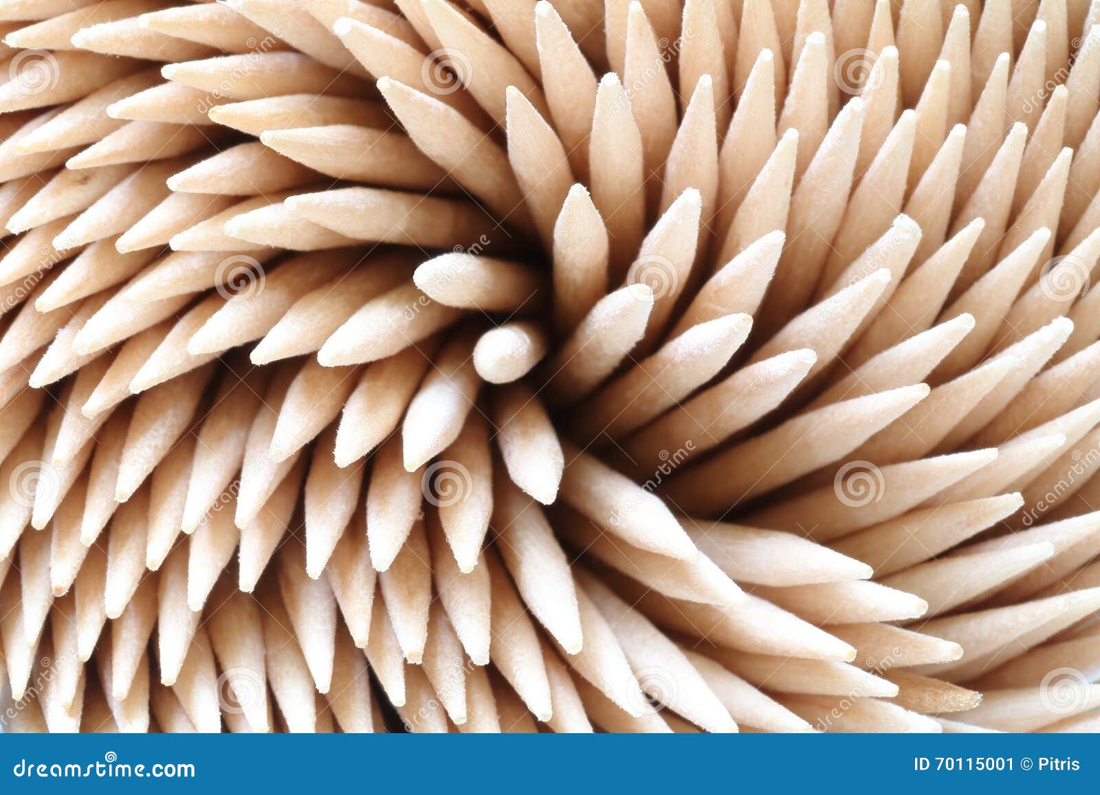 Bamboo Toothpicks. Close-up Stock Image - Image of accessory, close ...