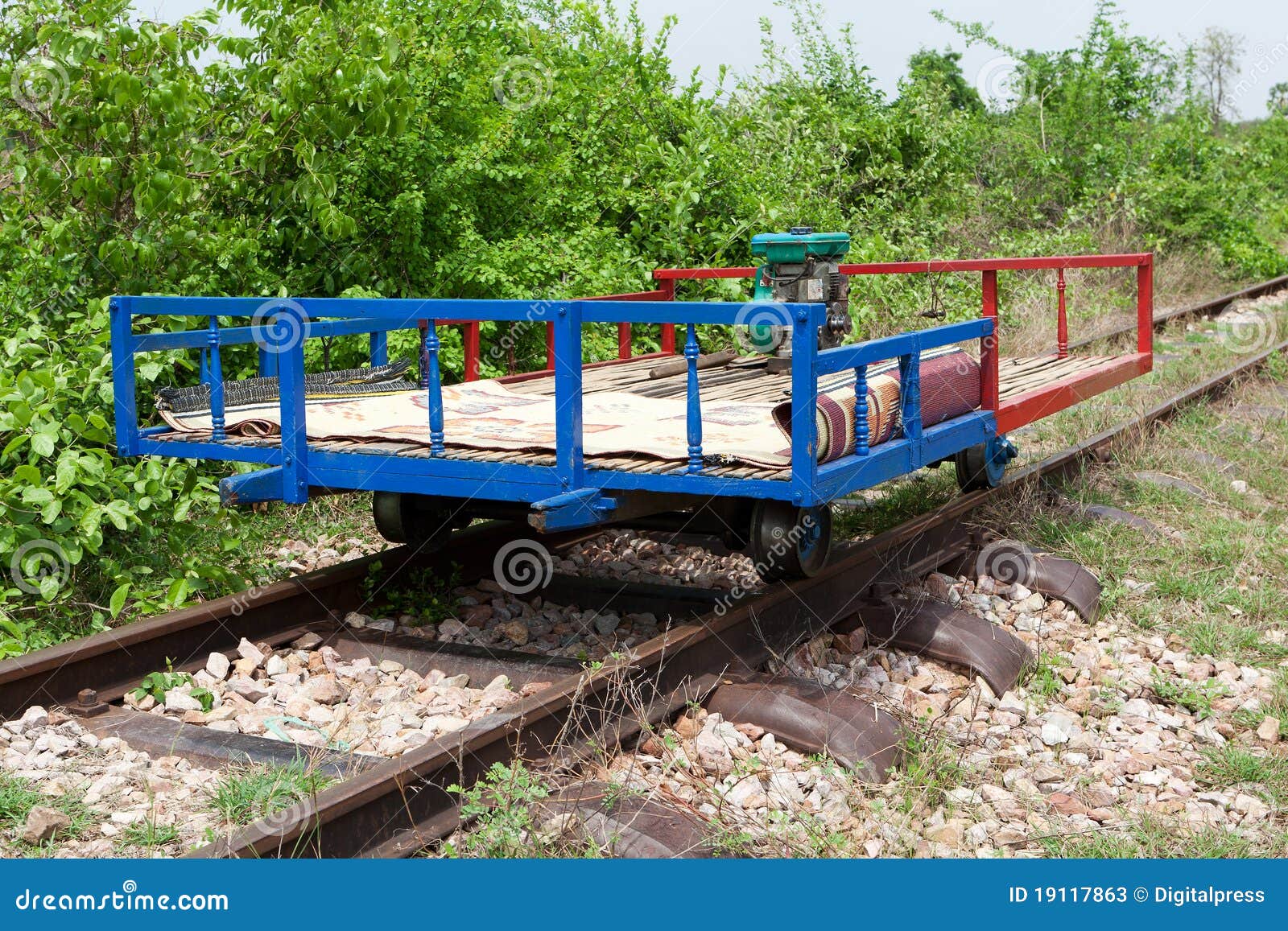 Bamboo Train stock image. Image of hand, railway, railroad - 19117863