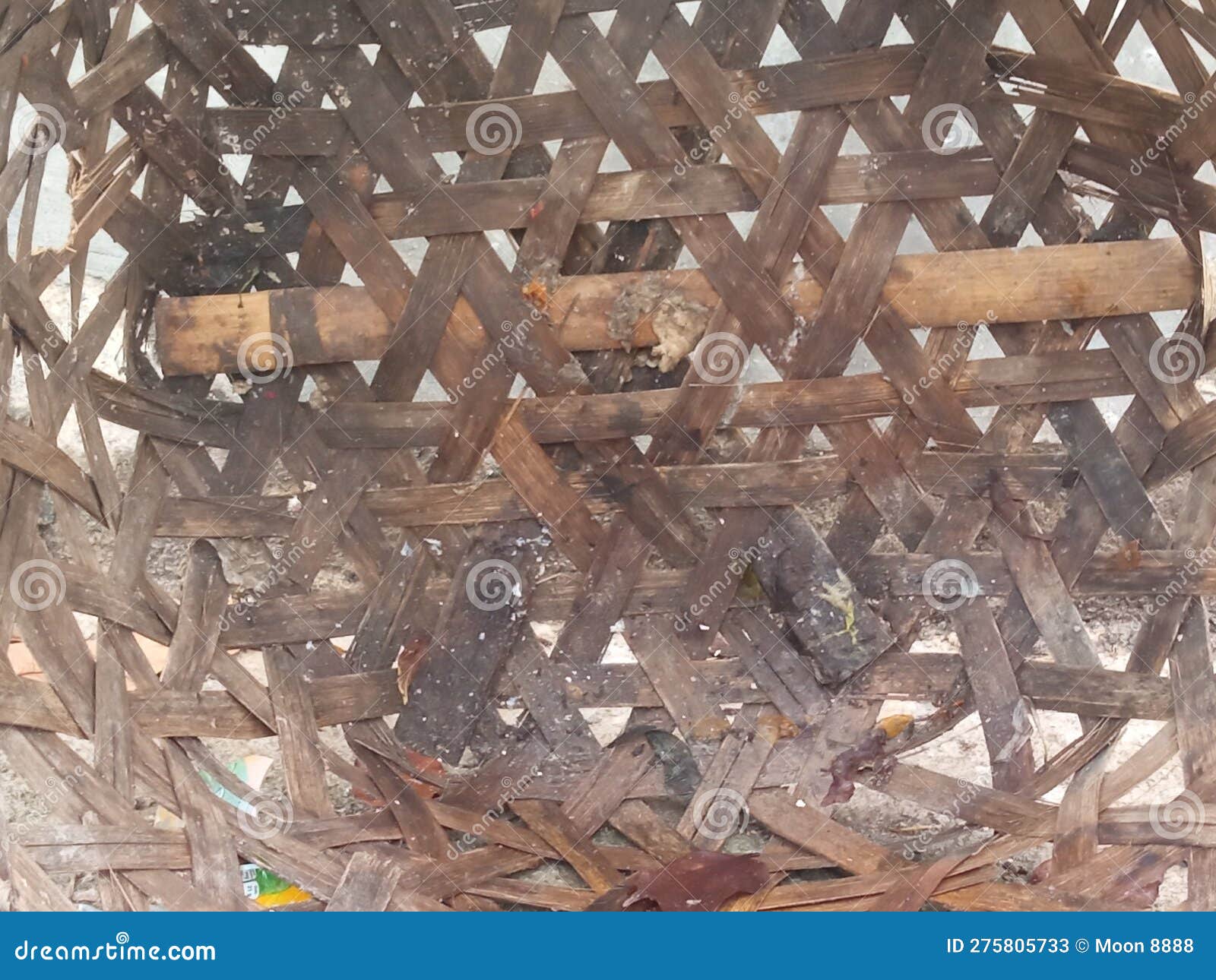 Bamboo trash in city stock image. Image of branch, rock - 275805733