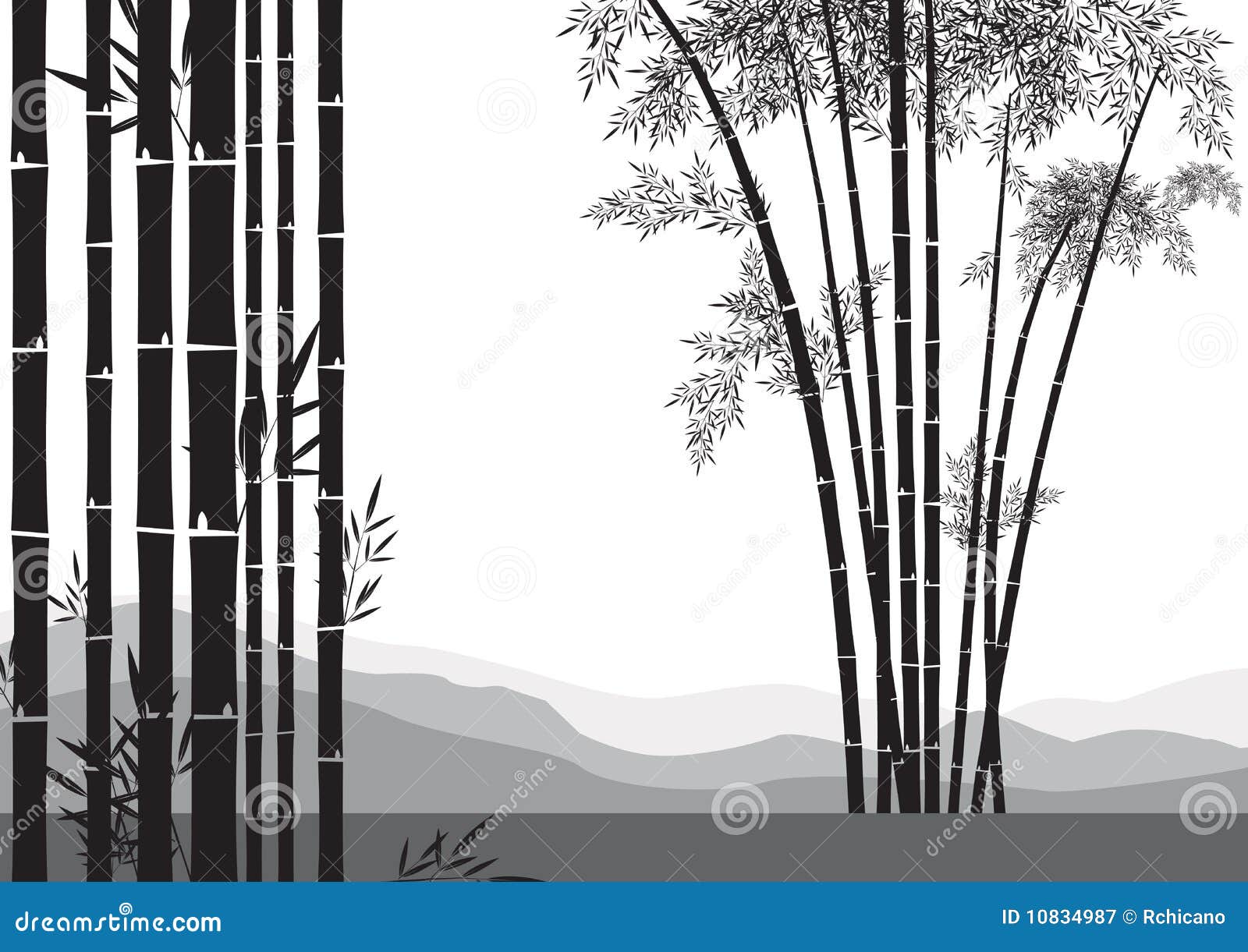 Bamboo Tree Wall Decal Stock Illustration | CartoonDealer.com #35173771