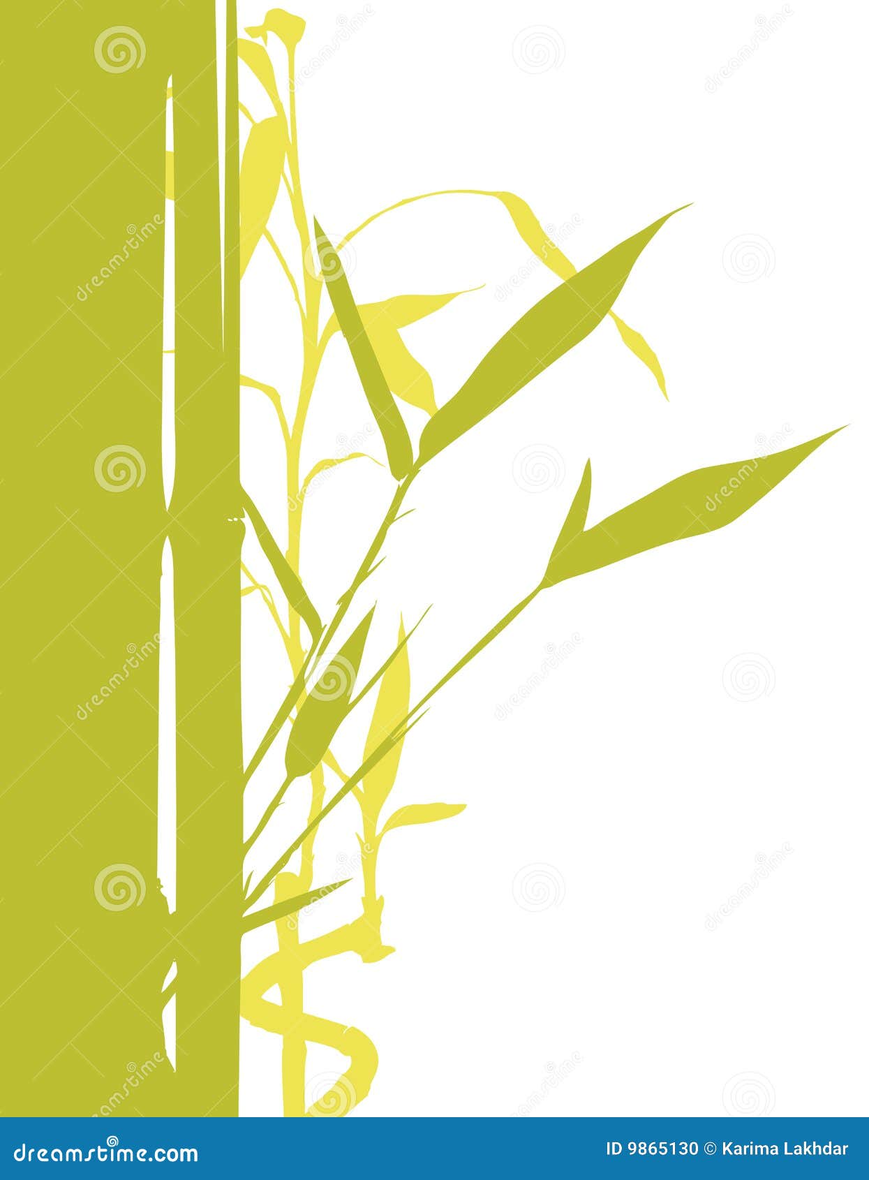 Bamboo Tree Wall Decal Stock Illustration | CartoonDealer.com #35173771