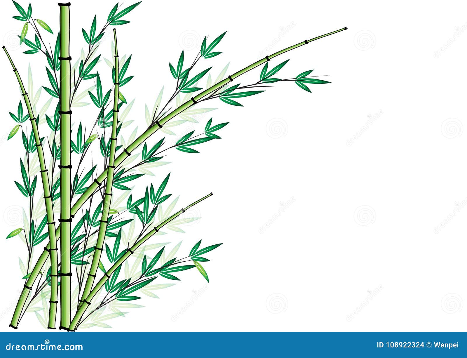Bamboo tree design vector stock vector. Illustration of vector - 108922324