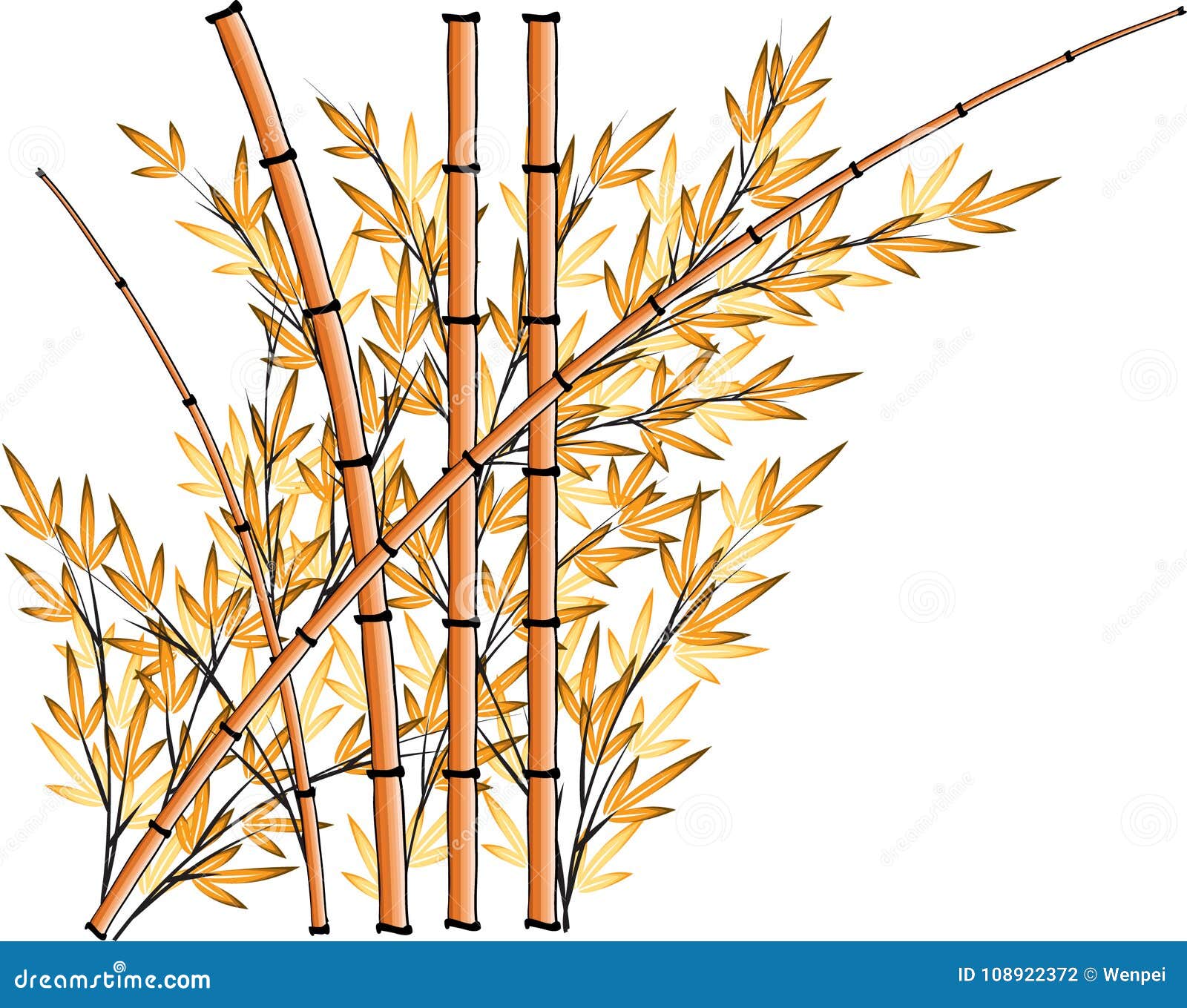 Bamboo tree design vector editorial photography. Illustration of beauty ...