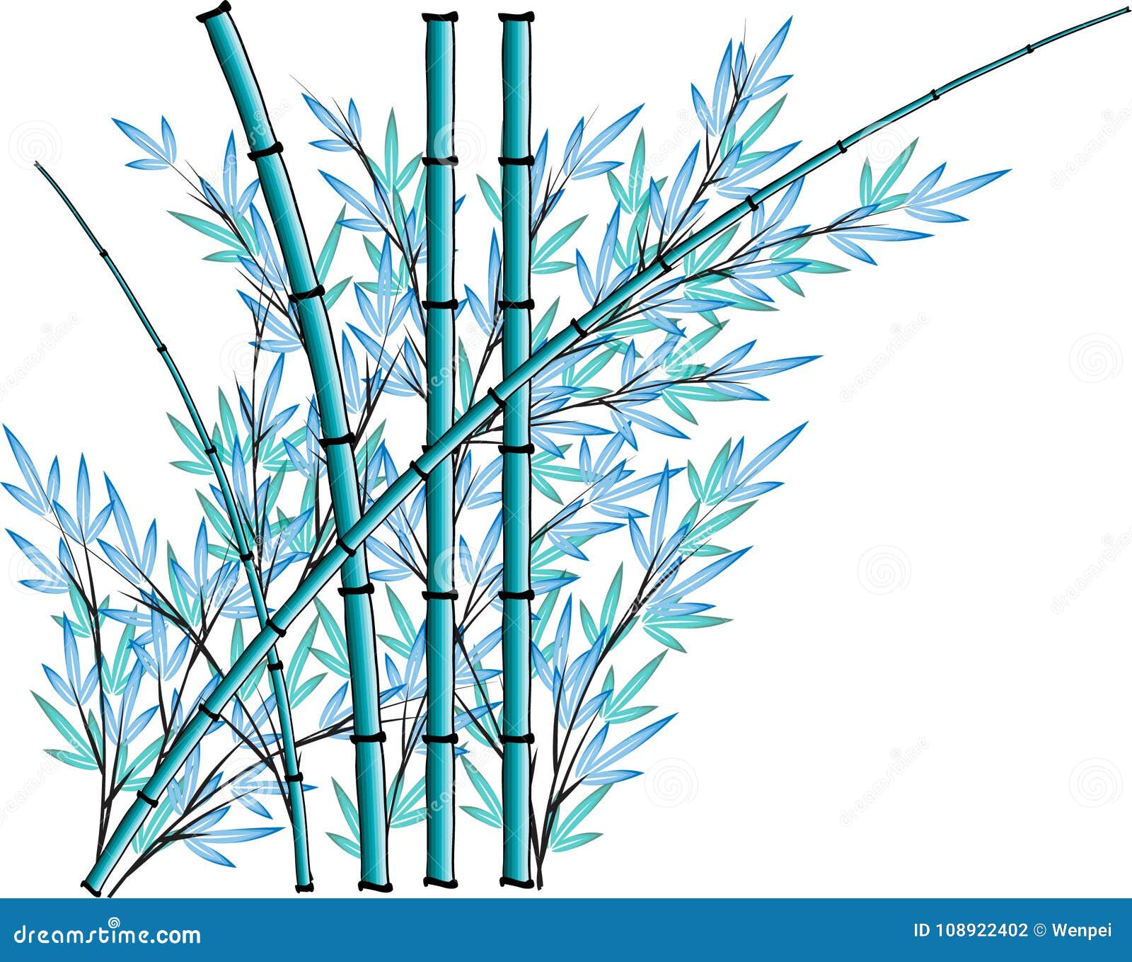 Bamboo tree design vector editorial photography. Illustration of ...
