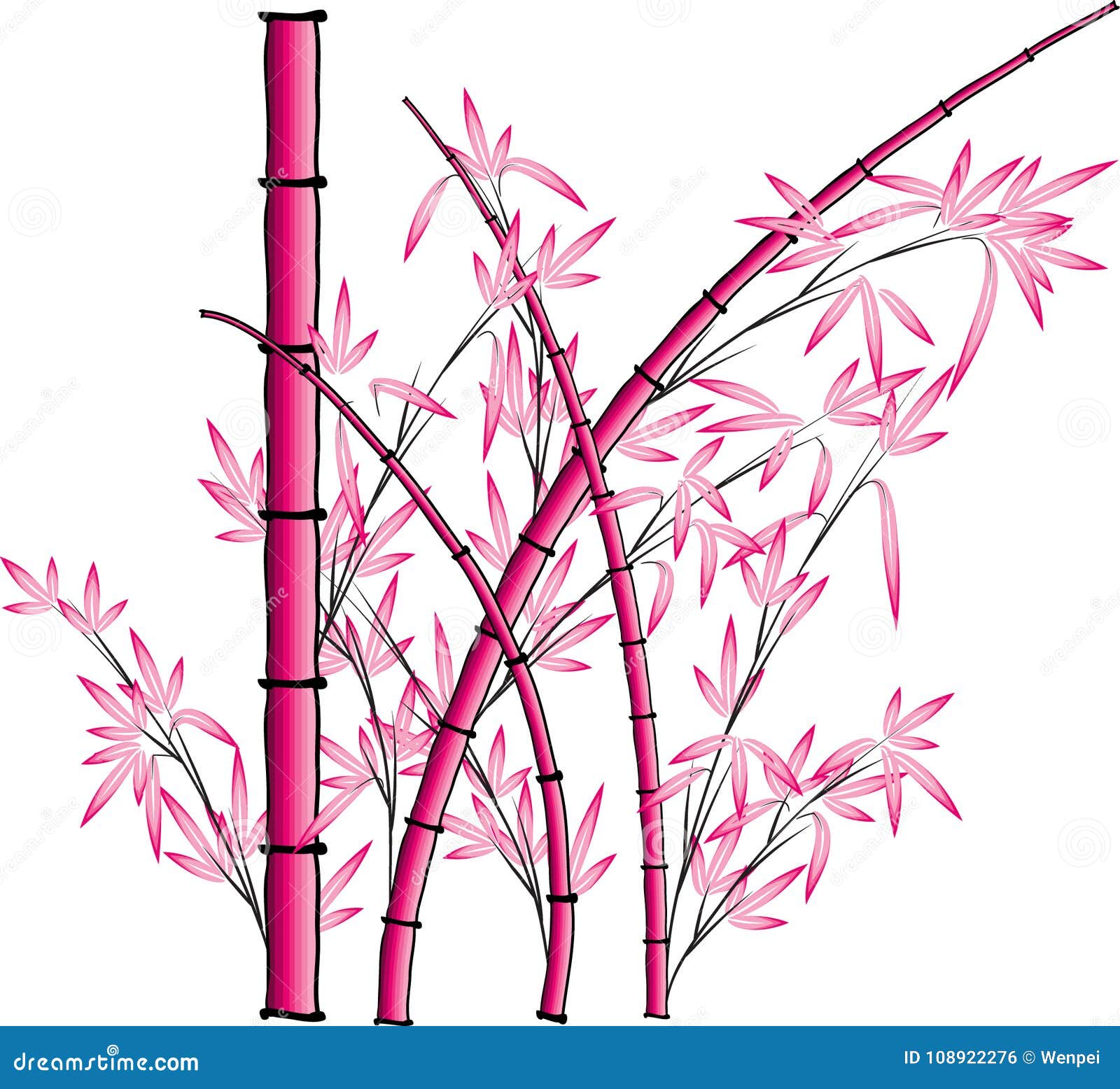 Bamboo tree design vector stock vector. Illustration of face - 108922276