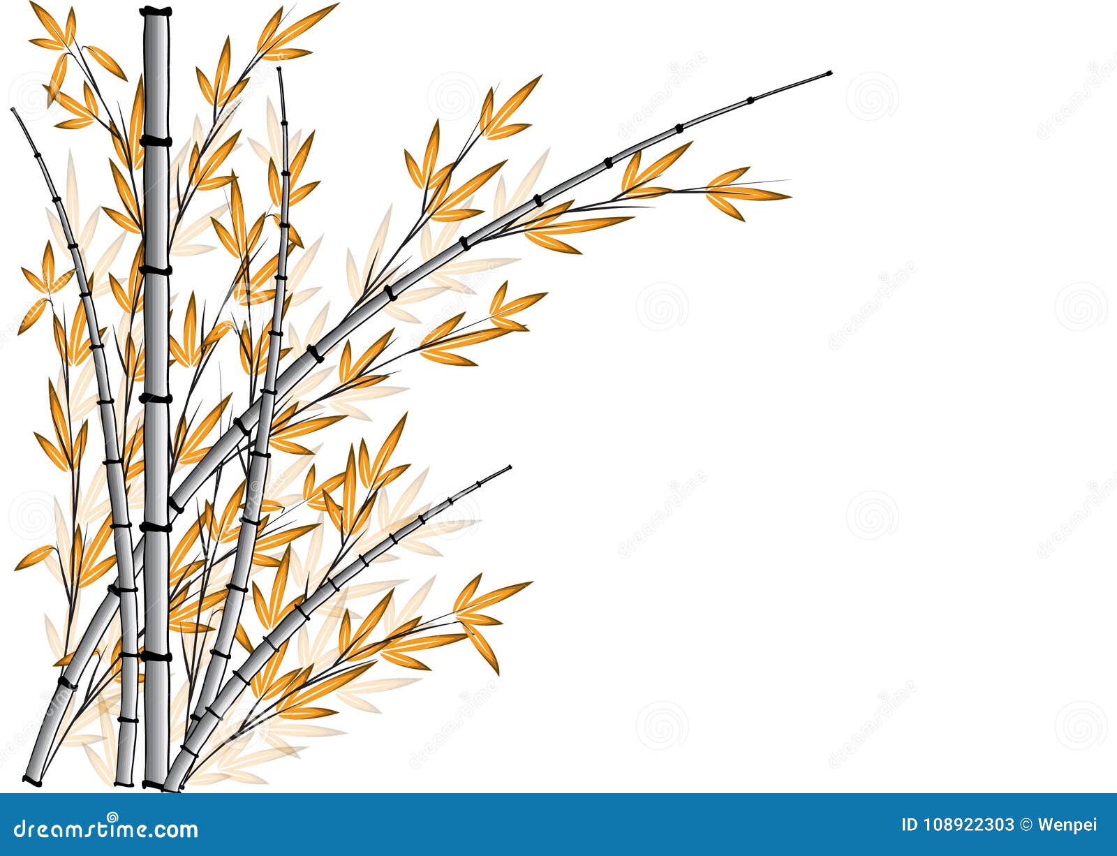 Bamboo tree design vector stock vector. Illustration of tree - 108922303