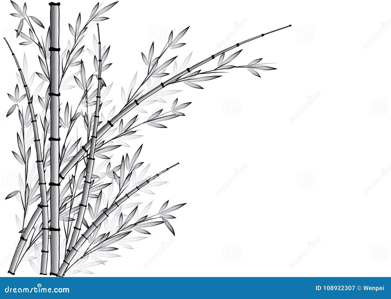 Bamboo tree design vector stock vector. Illustration of bamboo - 108922307