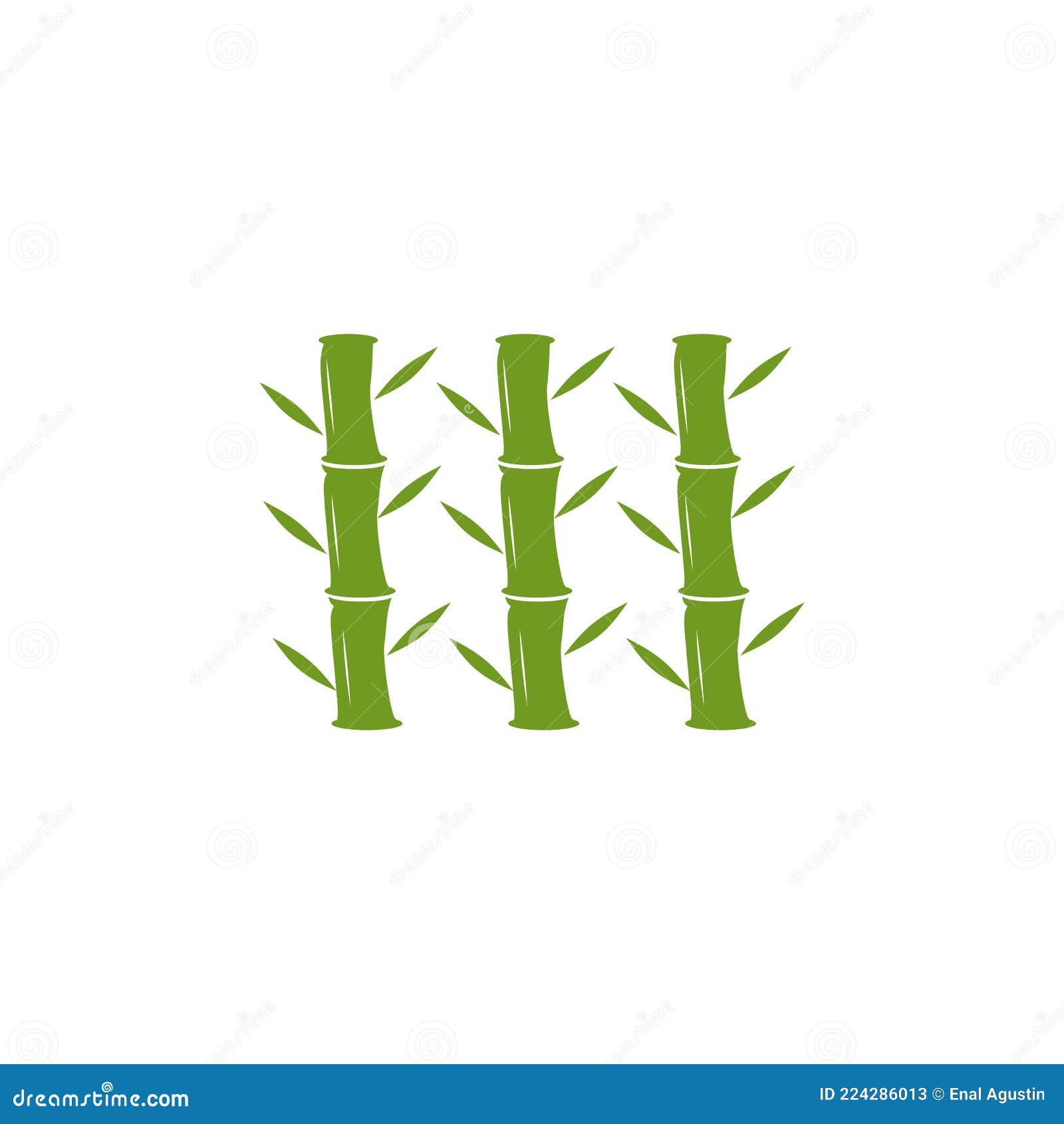 Bamboo Tree Logo Design Template Stock Vector - Illustration of forest ...