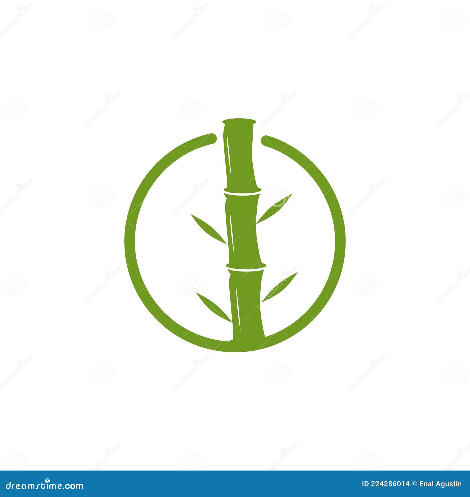 Bamboo Tree Logo Design Template Stock Vector - Illustration of health ...