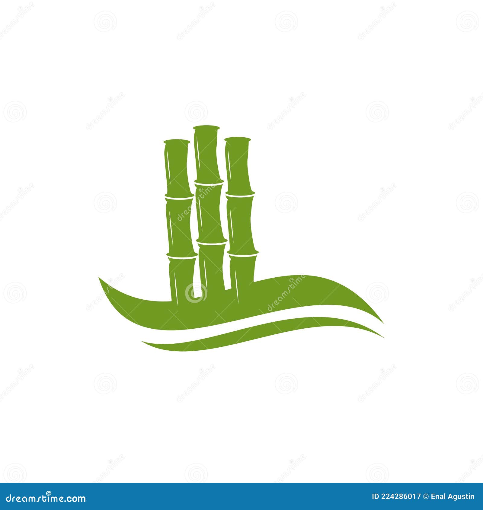 Bamboo Tree Logo Design Template Stock Vector - Illustration of graphic ...