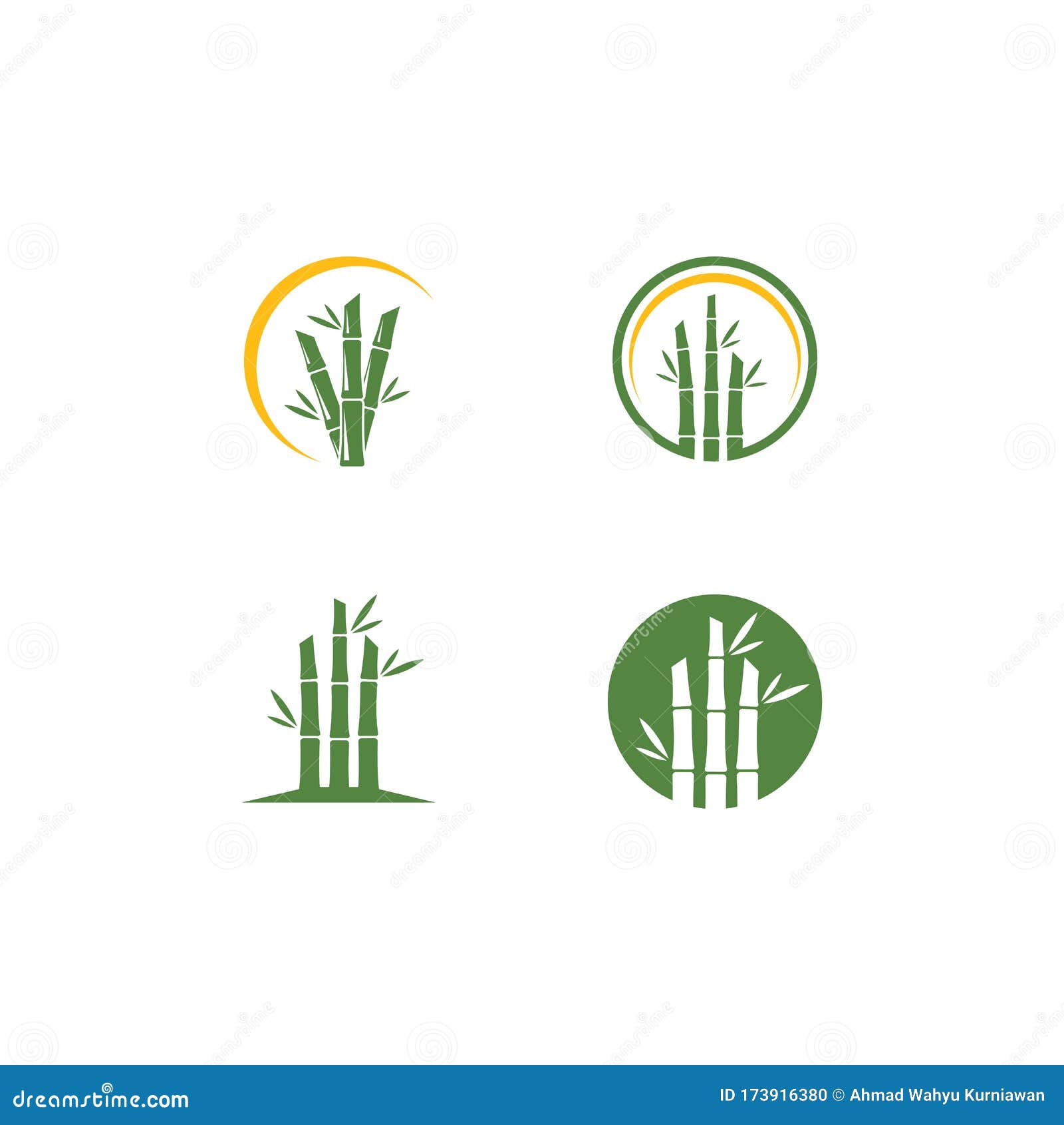 Bamboo tree logo stock vector. Illustration of japanese - 173916380