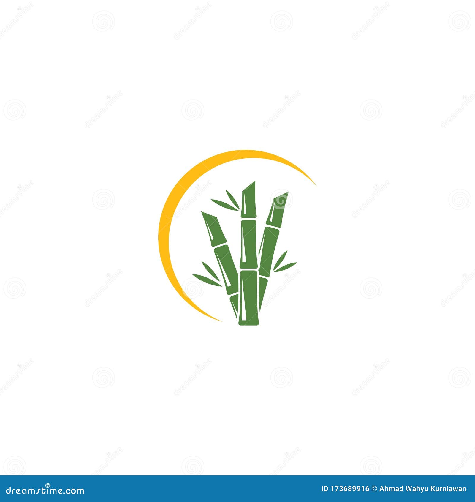 Bamboo tree logo stock vector. Illustration of green - 173689916