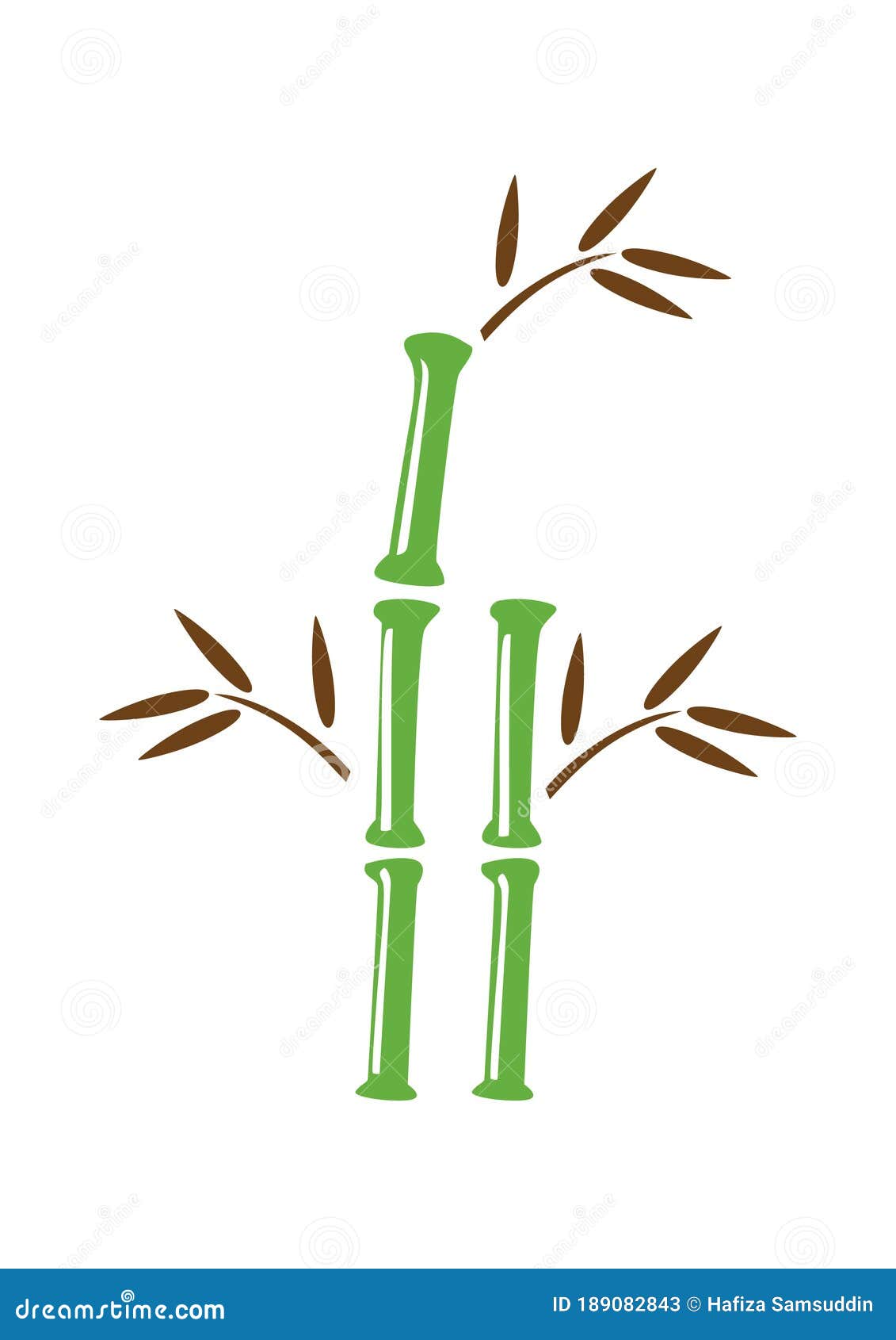 Bamboo Tree. Vector Illustration Decorative Design Stock Vector ...