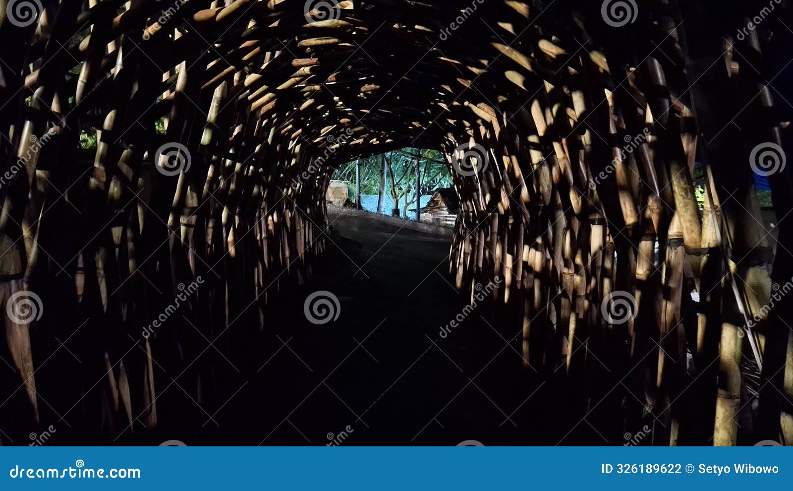 Bamboo Bambu Pering Mosque Masjid Kiram Park Architecture Stock Photo ...