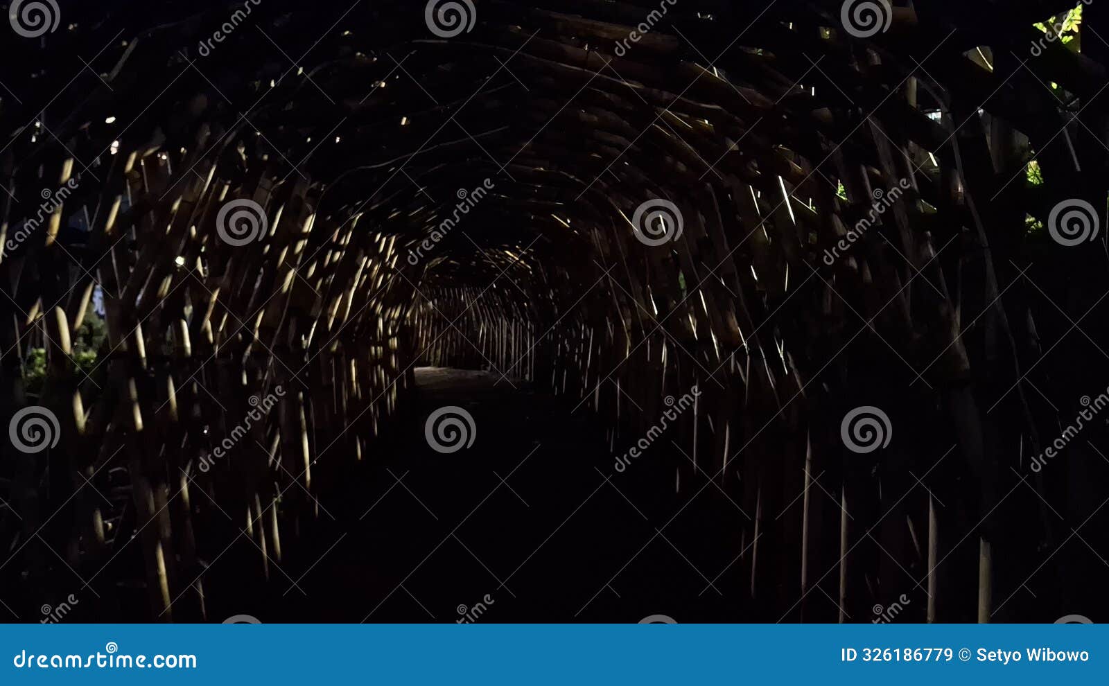 Bamboo Bambu Pering Mosque Masjid Kiram Park Architecture Stock Photo ...