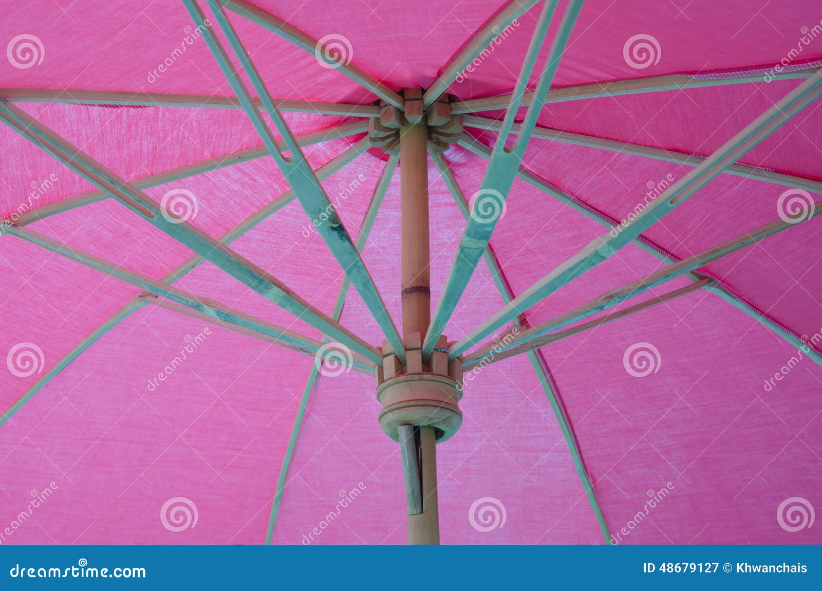 Bamboo Ummbrella , Umbrella Frame. Stock Image - Image of beach ...