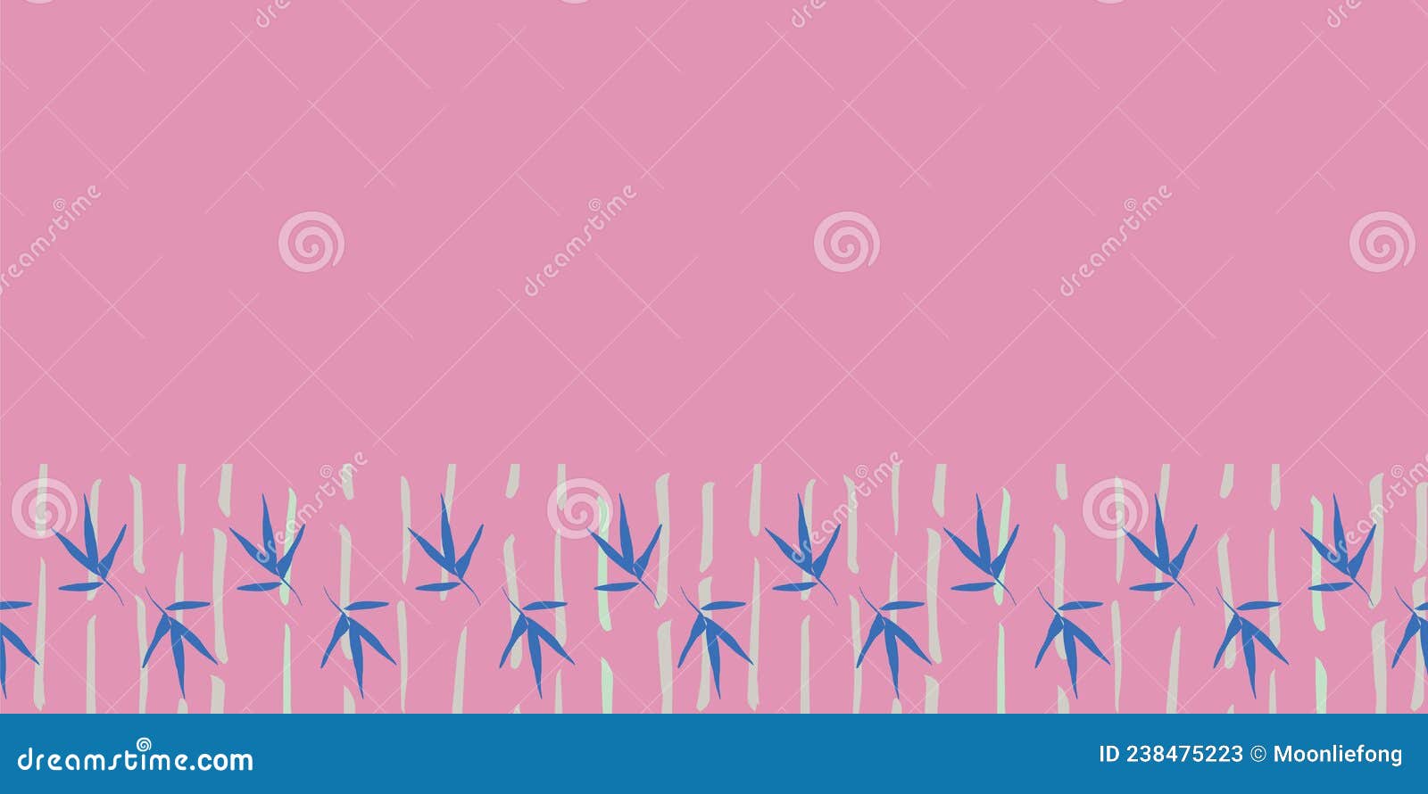 Bamboo Vertical Frame Border Seamless Pattern Stock Vector ...