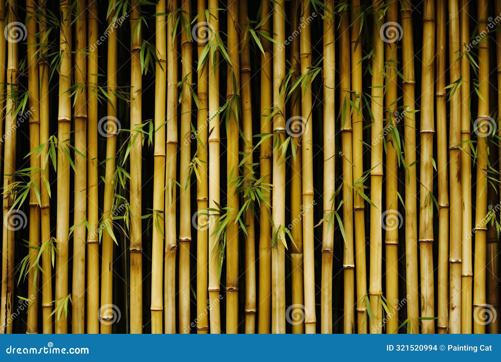 Bamboo Wall Or Bamboo Fence Texture. Stock Photography | CartoonDealer ...