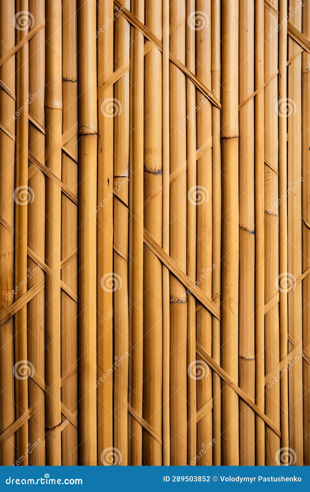 Bamboo Wall with Pattern of Vertical Strips of Bamboo. Generative AI ...