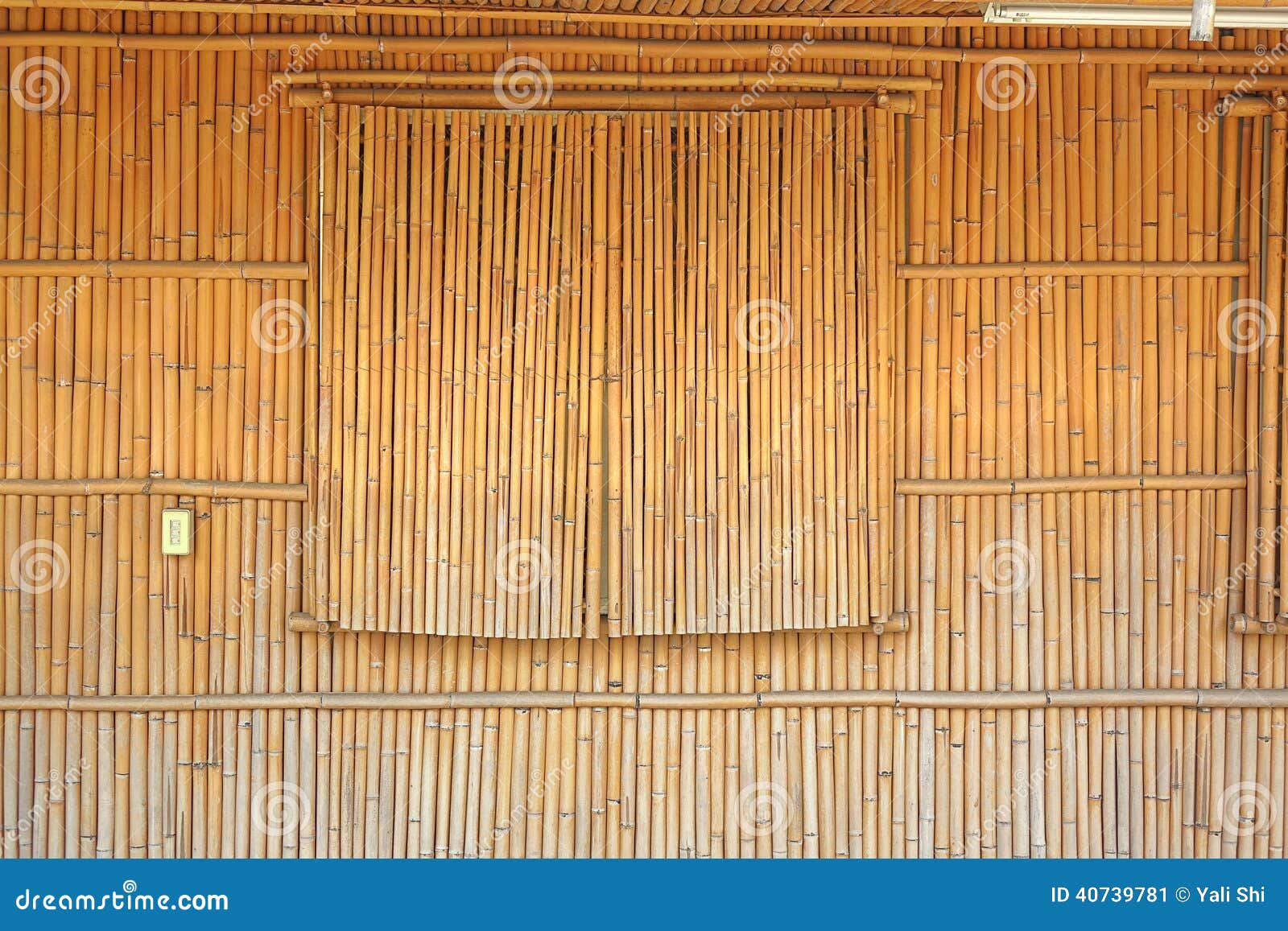 Bamboo Wall and Shutters stock image. Image of residence - 40739781