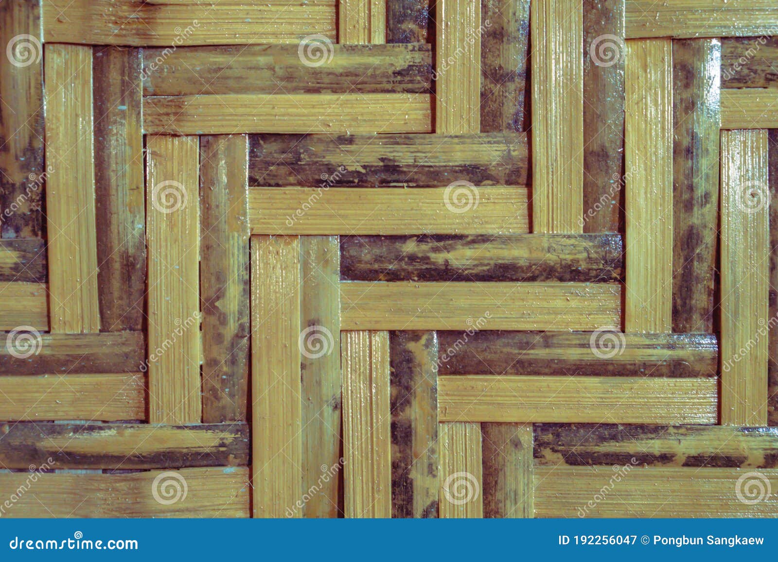Bamboo Weaving Pattern Texture Background Stock Image - Image of square ...