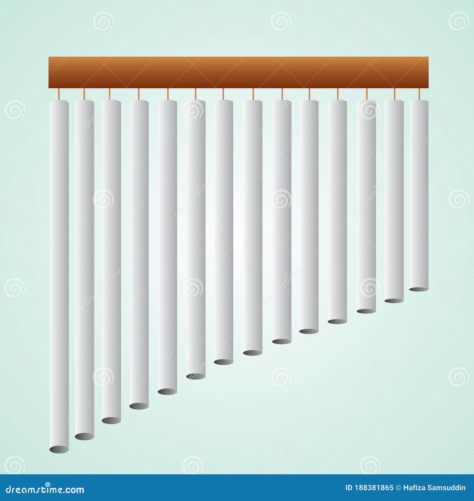 Bamboo Wind Chimes Illustration, Drawing, Engraving, Ink, Line Art ...