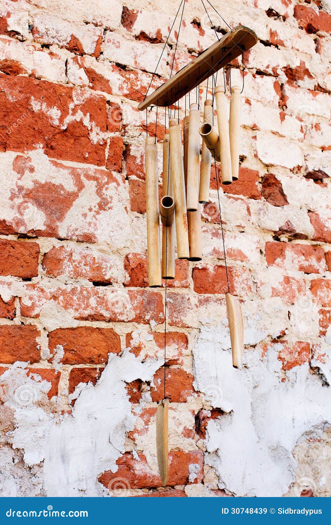 Bamboo Wind Instrument Indian Flute On White Background Stock Photo ...