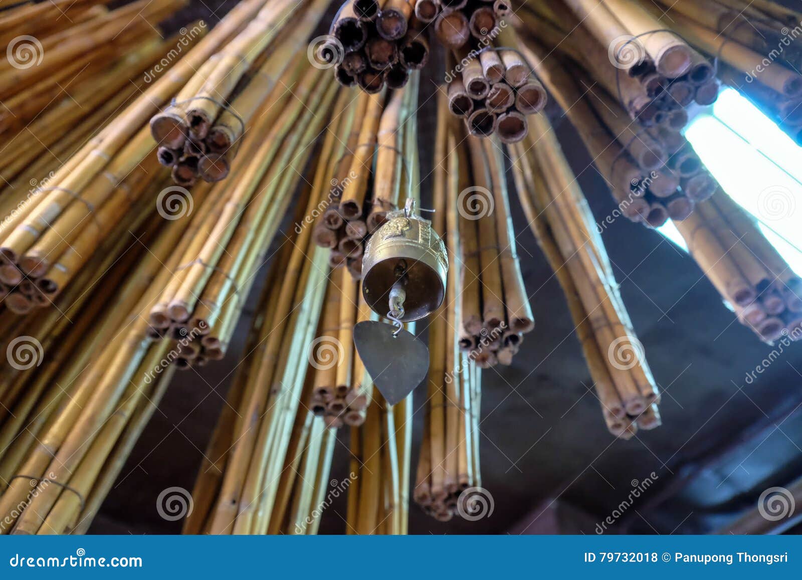 Bamboo Wind Instrument Indian Flute On White Background Stock ...