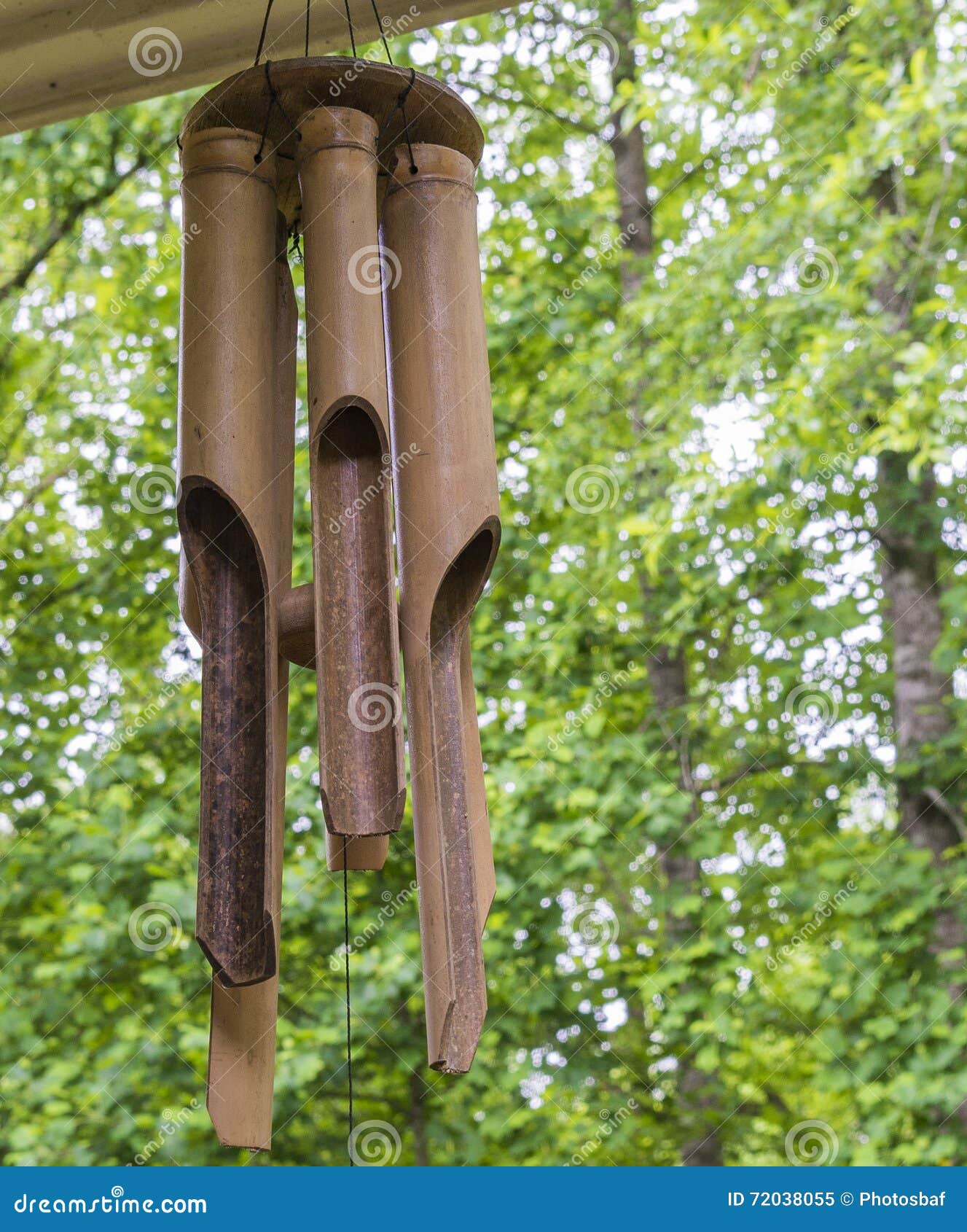 Bamboo Wind Chimes stock image. Image of music, peace - 72038055