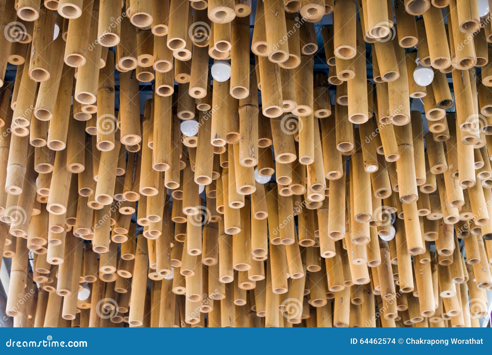 Bamboo Wood Plant On Ceiling Background Texture. Stock Photography ...
