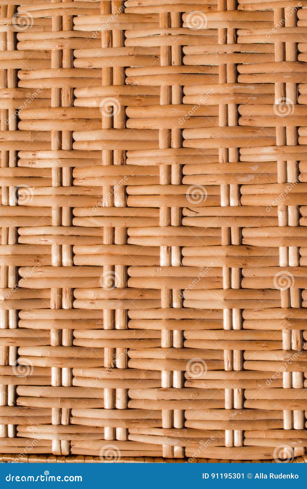 Bamboo or Wooden Wicker Background. Stock Image - Image of brown, decor ...