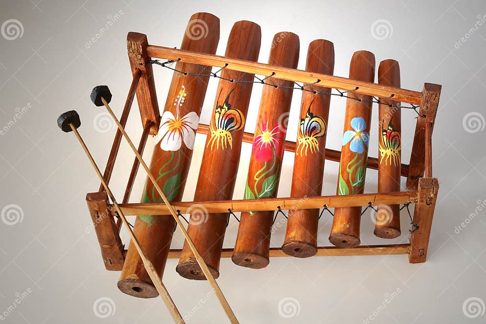 Bamboo Xylophone stock photo. Image of instrument, playing - 293982
