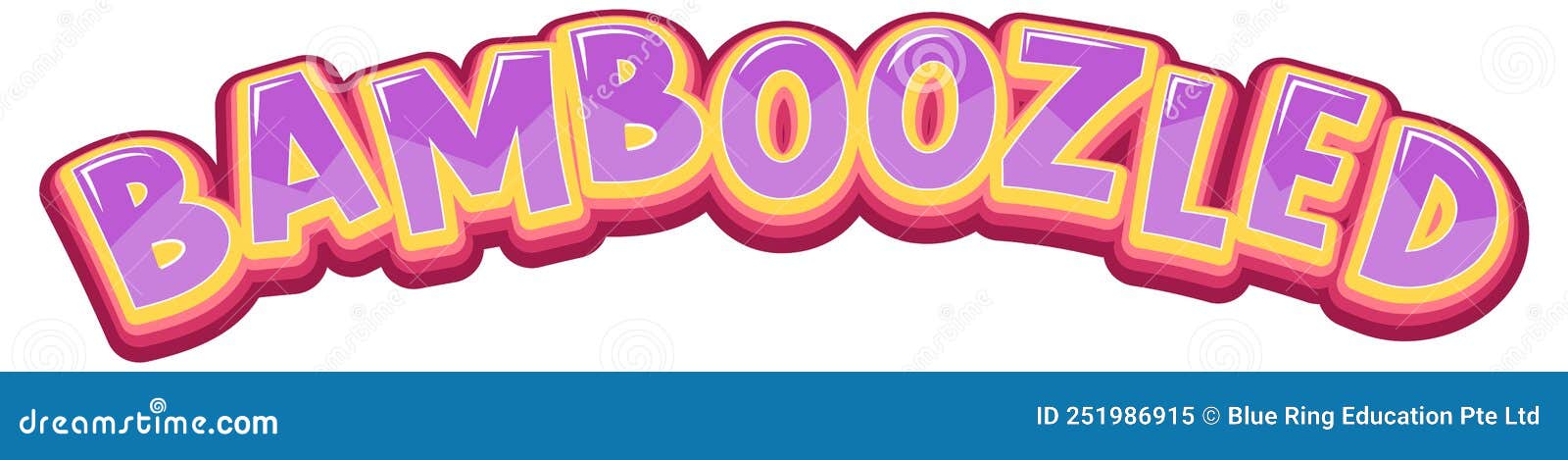 Bamboozled Isolated Word Text Stock Vector - Illustration of template ...