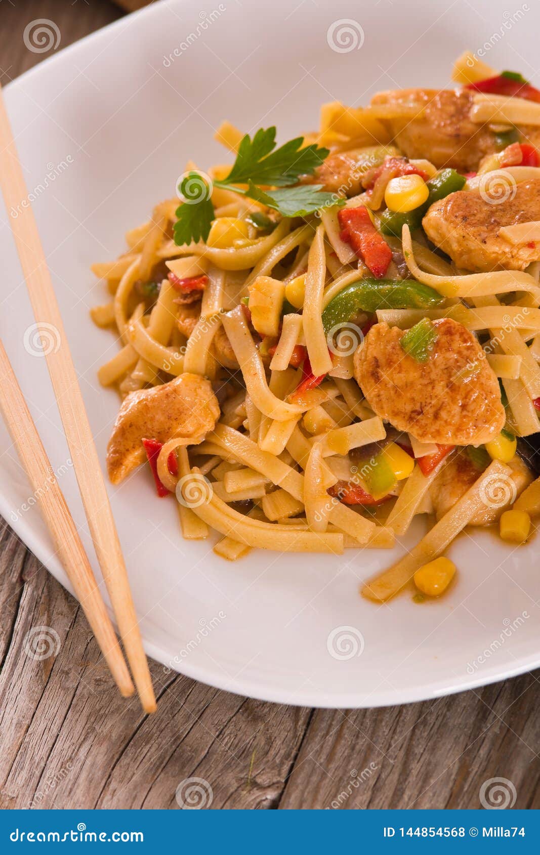 Bami goreng. stock photo. Image of ingredient, food - 144854568