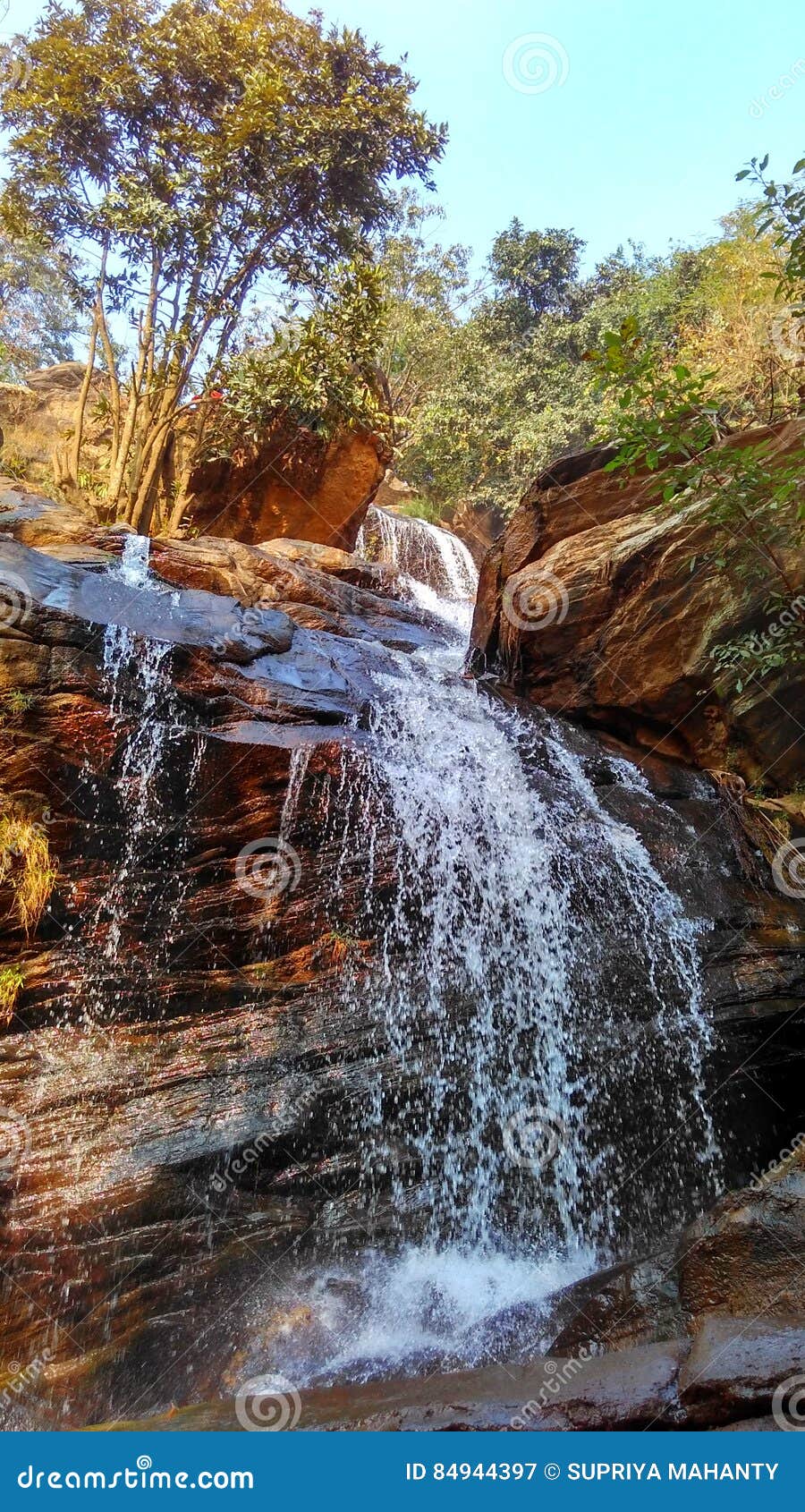 Bamni Falls in Purulia Ajodhya Pahar Hills, West Bengal Stock Image ...