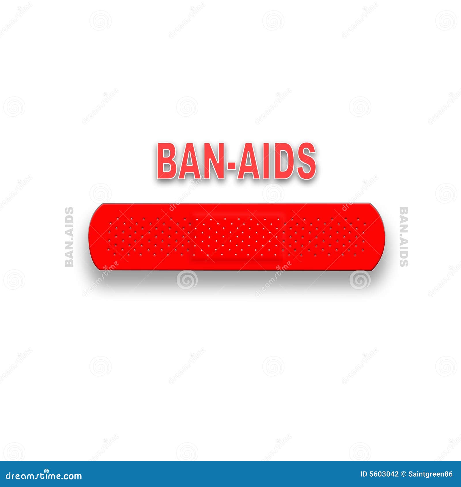 Ban Aids Campaign stock illustration. Illustration of disease - 5603042