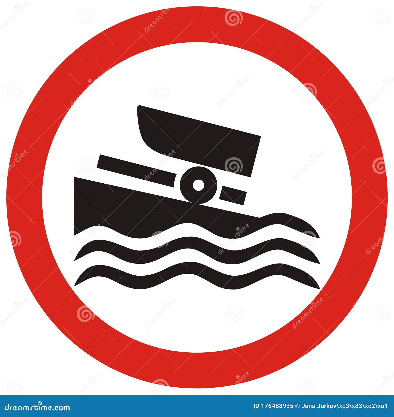 Ban Launching Boats, Vector Icon Stock Vector - Illustration of dock ...