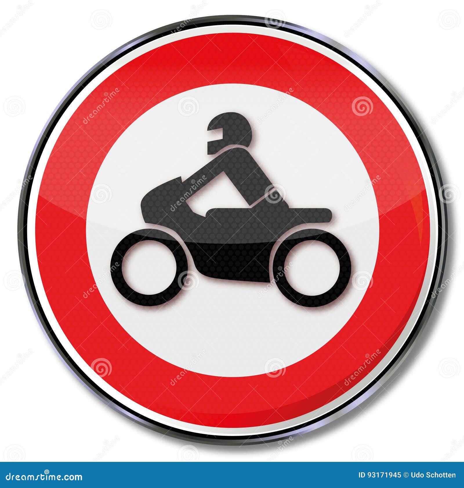 Ban of motorcycles stock vector. Illustration of signs - 93171945