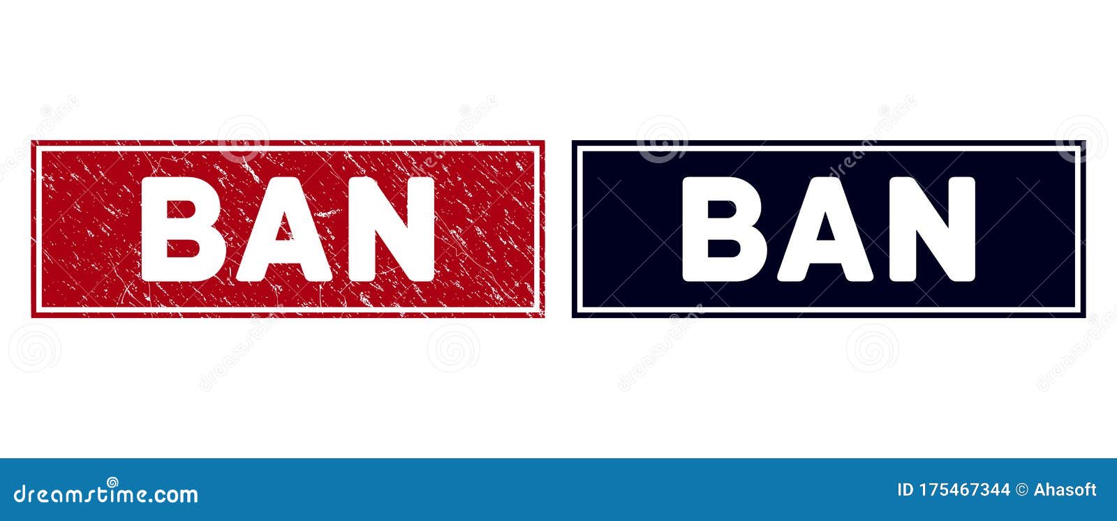 Grunge Ban Rectangular Stamp Seal Stock Illustration - Illustration of ...