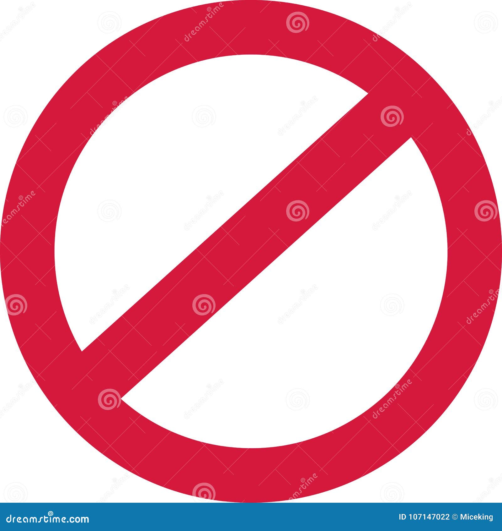 Ban sign vector vector stock vector. Illustration of pictogram - 107147022