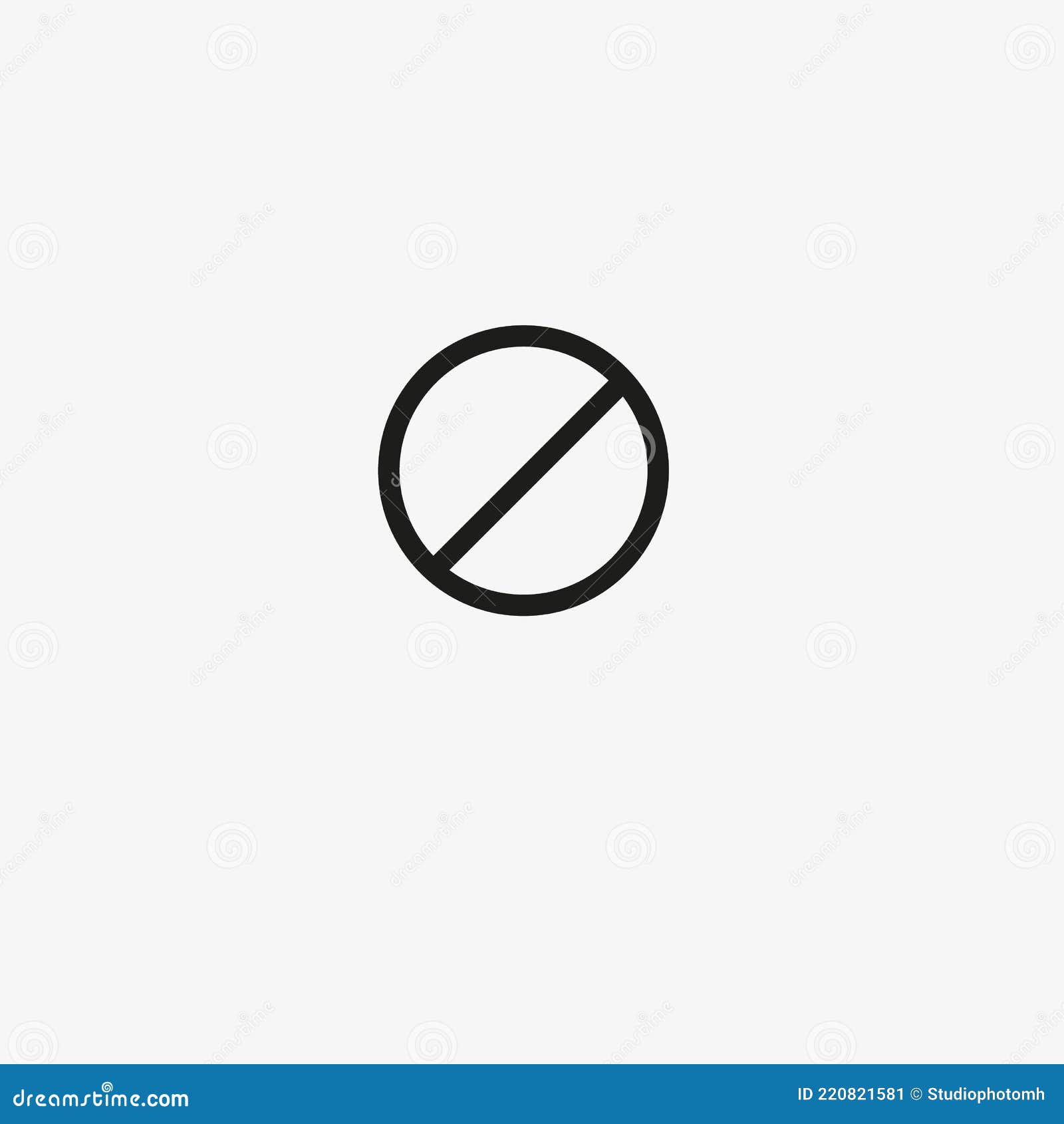 Ban Symbol Icon. Prohibition, Forbidden Sign Stock Vector ...