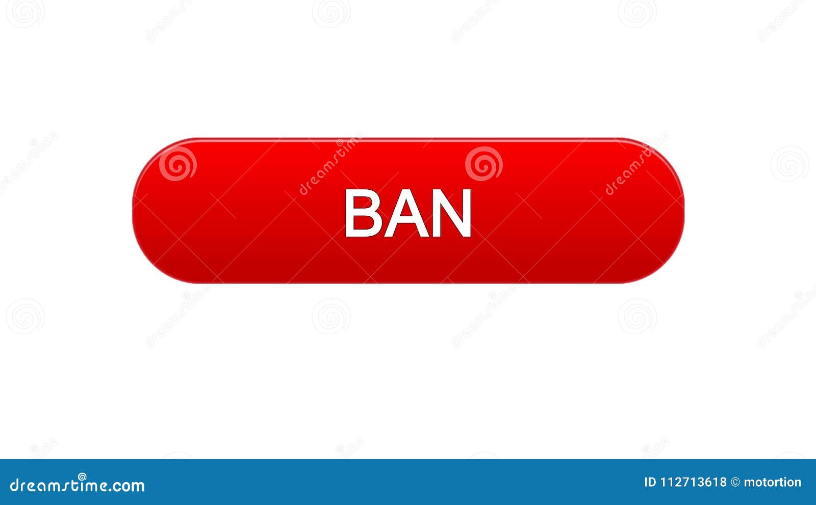 Ban Web Interface Button Red Color Design, Prohibited Information ...