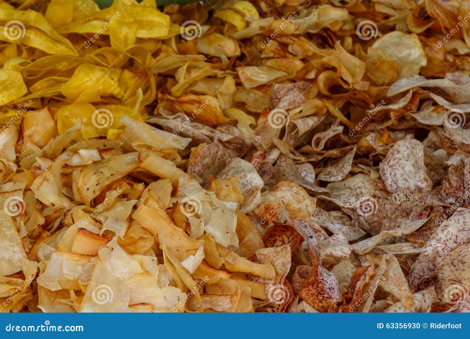 Banaan, Yuca, Aardappel En Malanga-Spaanders Stock Foto - Image of ...