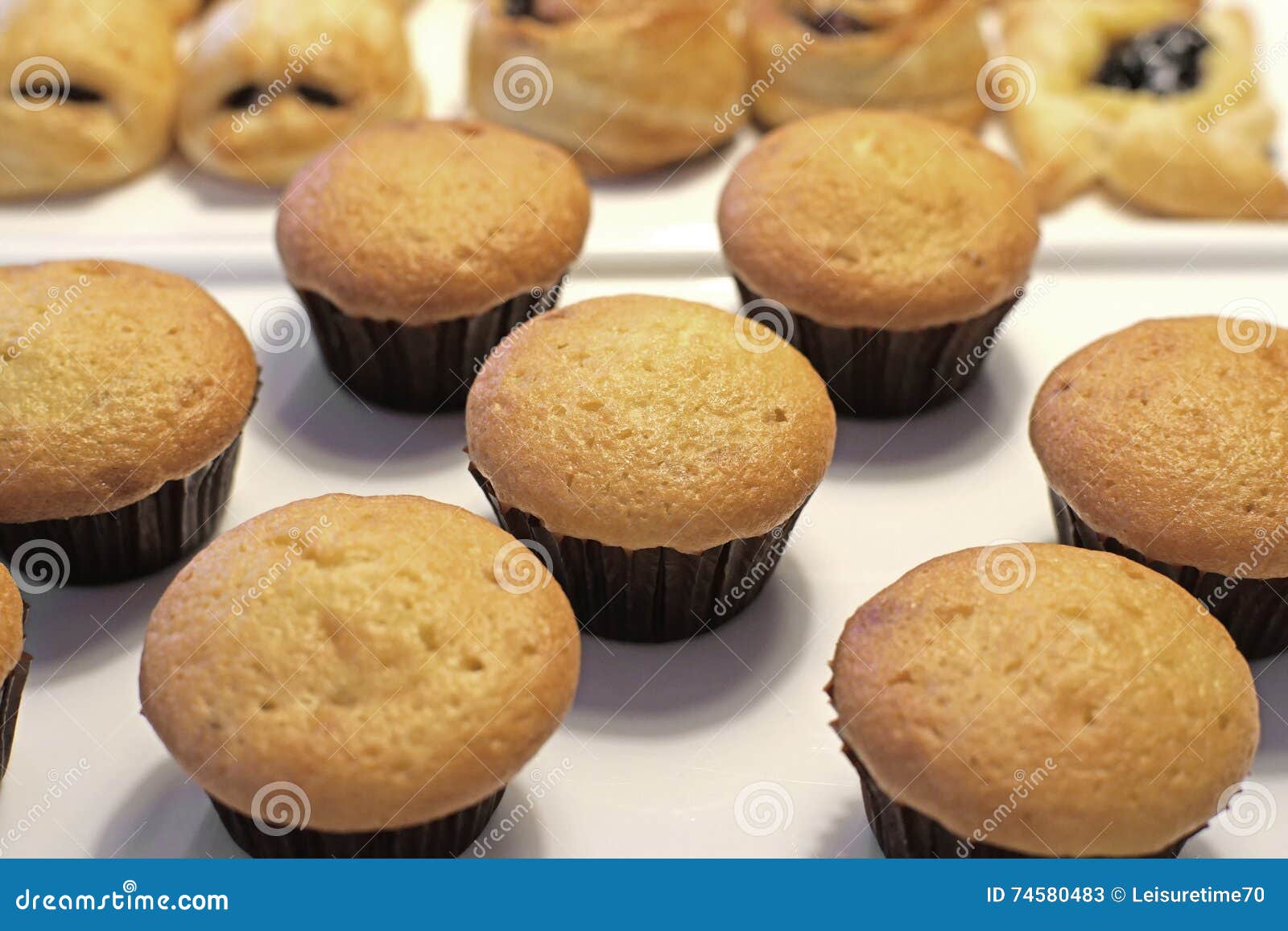 Banana cake on buffet line stock image. Image of nutrition - 74580483