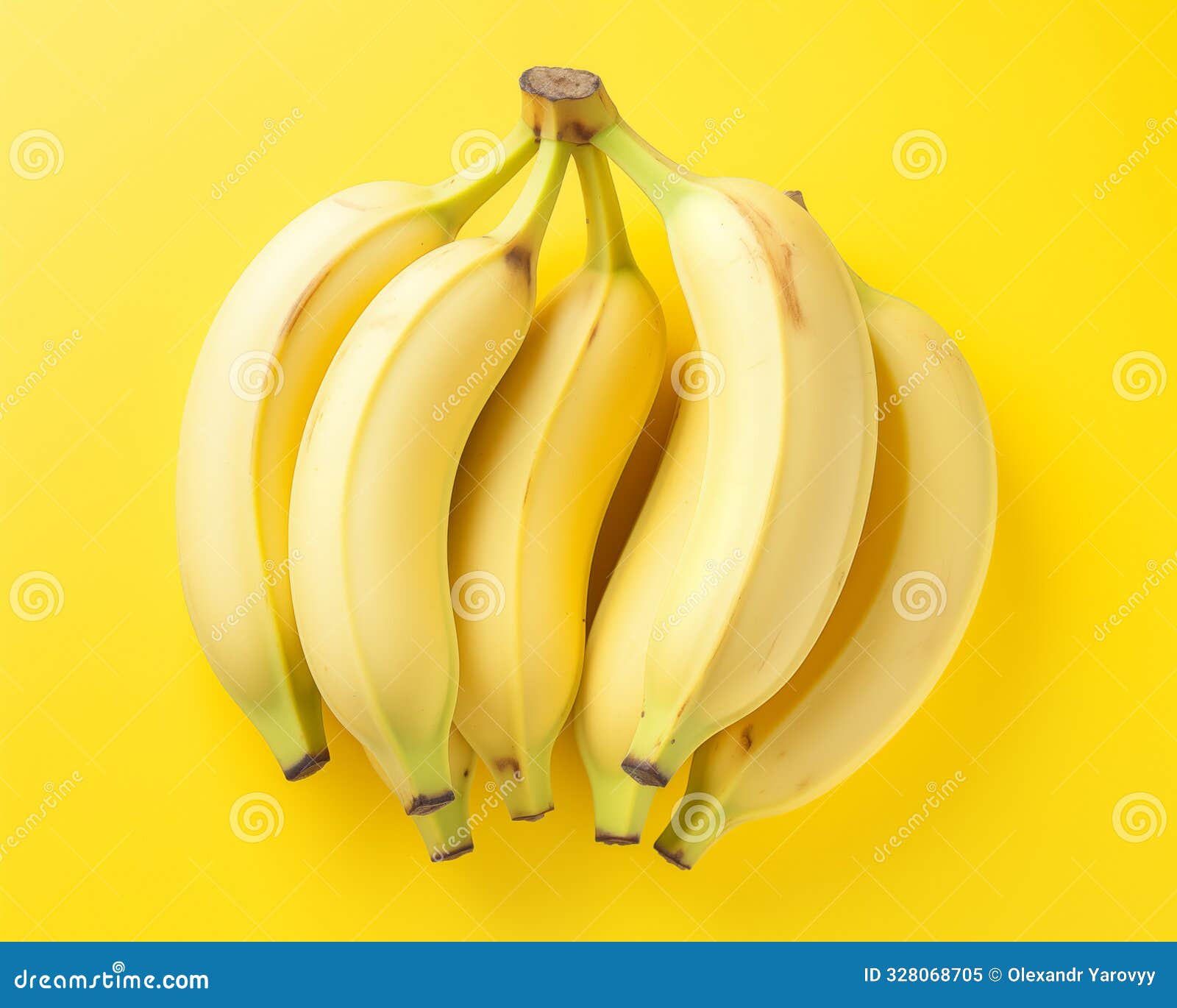 Banana on Colour Background Stock Illustration - Illustration of ...