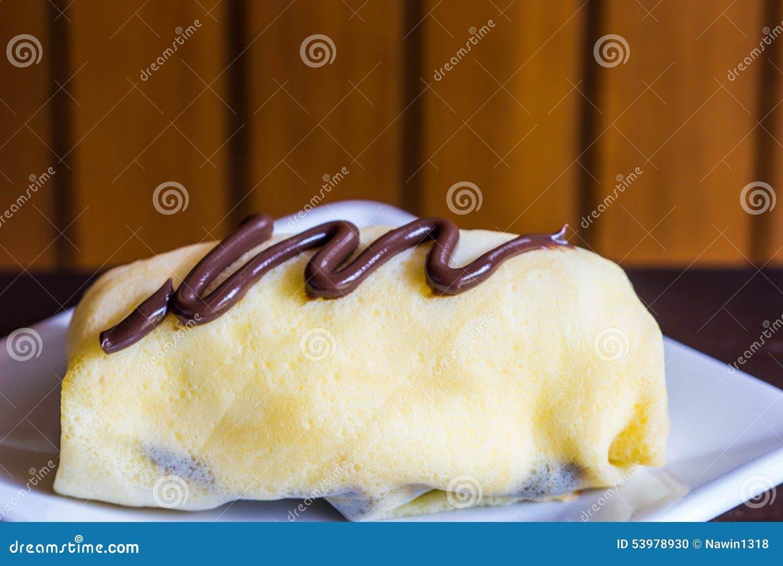 Banana Crape (crepe,pancake) Stock Photo - Image of sauce, yummy: 53978930