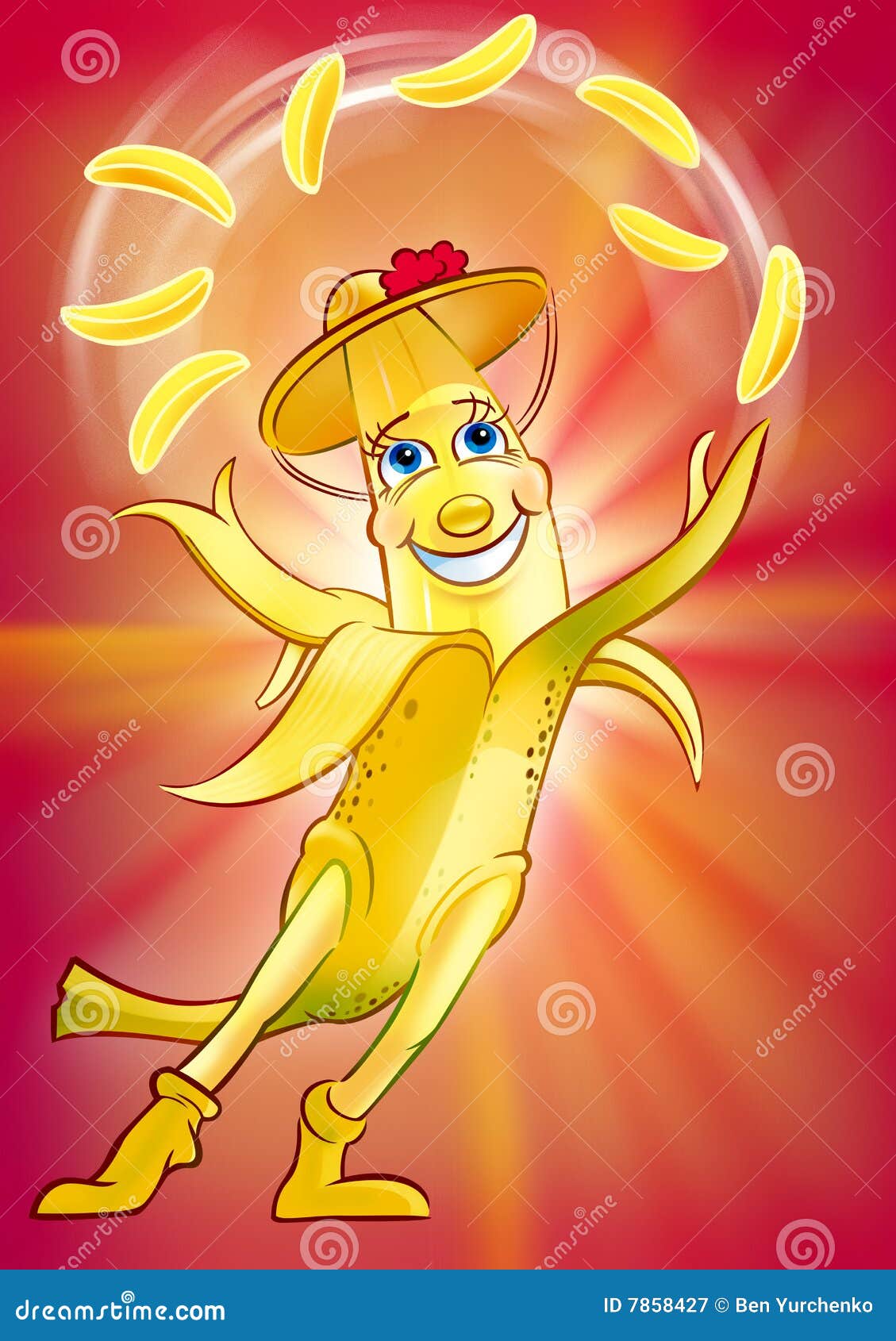 Banana Dancing And Juggling Royalty-Free Stock Photography ...